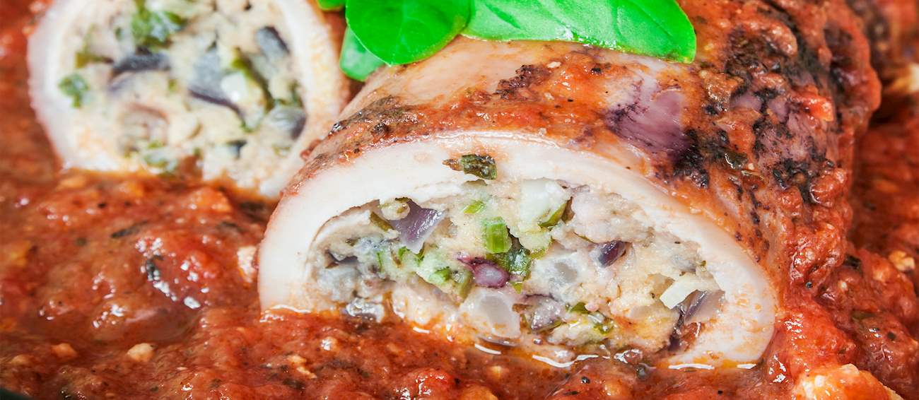 Calamari Ripieni | Traditional Squid Dish From Italy, Western Europe