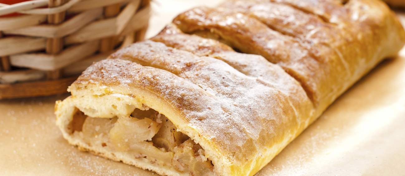 Apfelstrudel | Traditional Sweet Pastry From Vienna, Austria