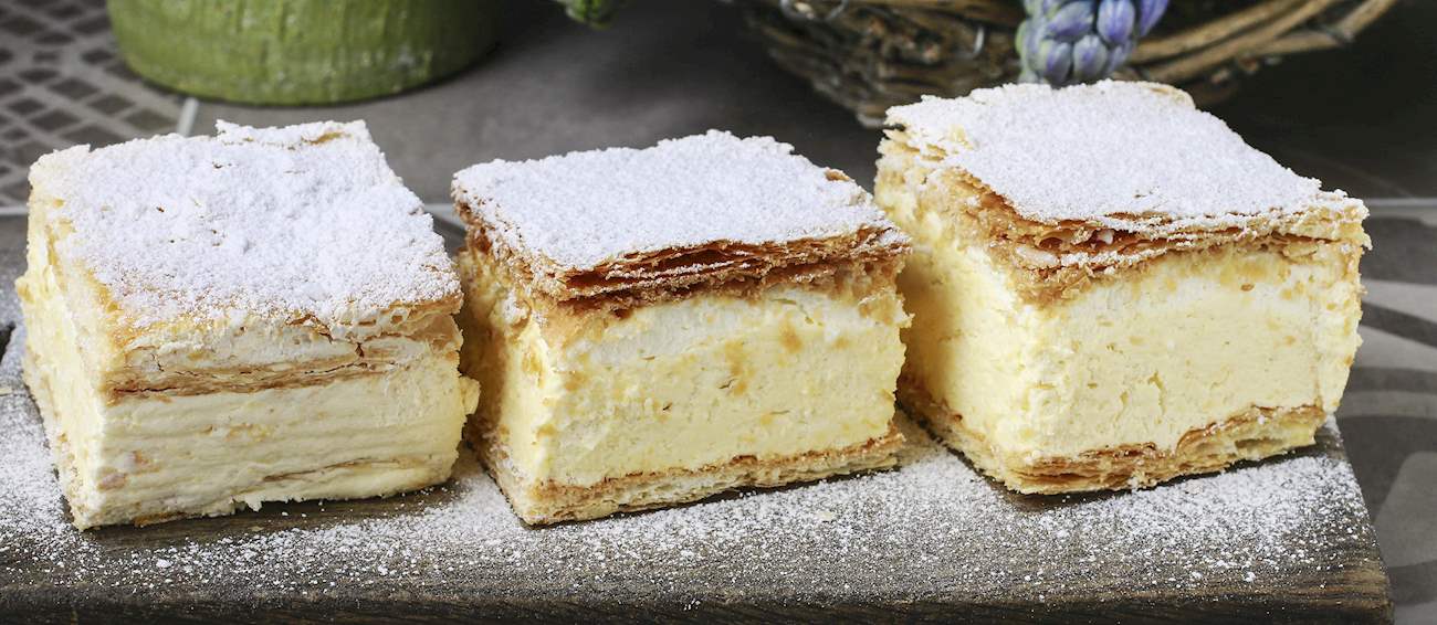 Cremeschnitte | Traditional Cake From Austria, Central Europe
