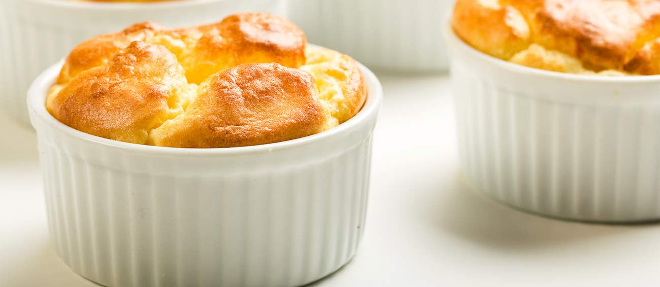 Soufflé au Fromage | Traditional Appetizer From France, Western Europe