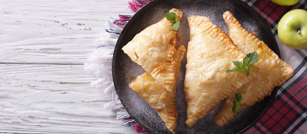 Appelflap | Traditional Sweet Pastry From Netherlands, Central Europe