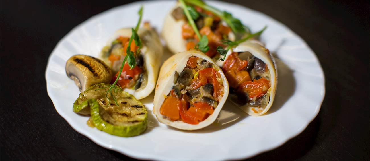 Calamari Ripieni | Traditional Squid Dish From Italy, Western Europe