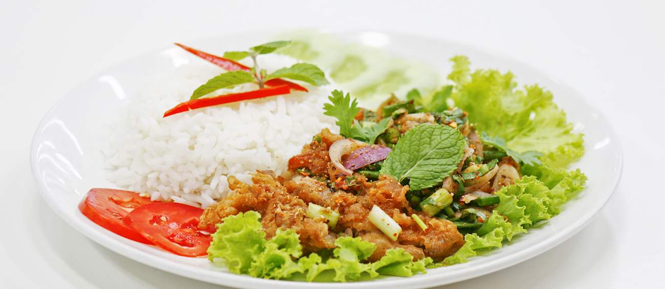 Nam Khao | Traditional Salad From Laos, Southeast Asia