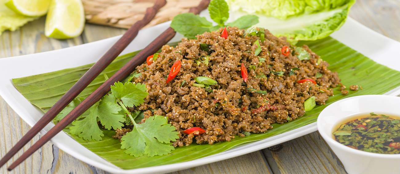 Nam Khao | Traditional Salad From Laos, Southeast Asia