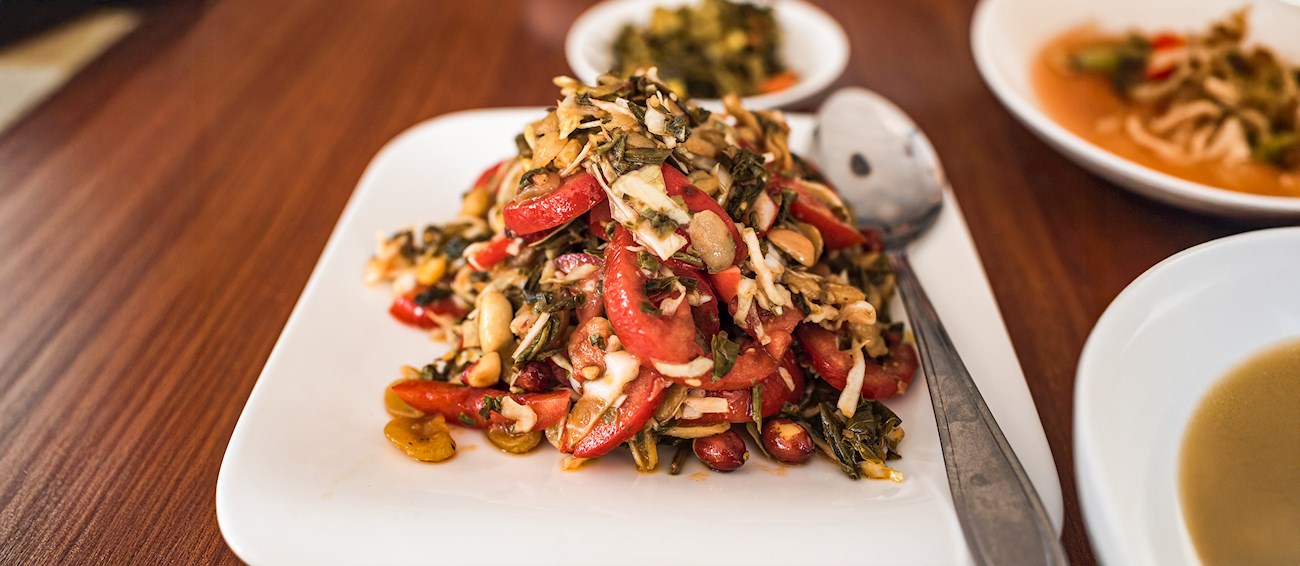 Lahpet Thoke | Traditional Salad From Myanmar, Southeast Asia