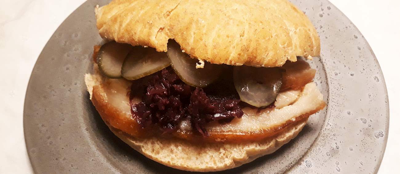 Flæskestegssandwich | Traditional Sandwich From Denmark, Northern Europe