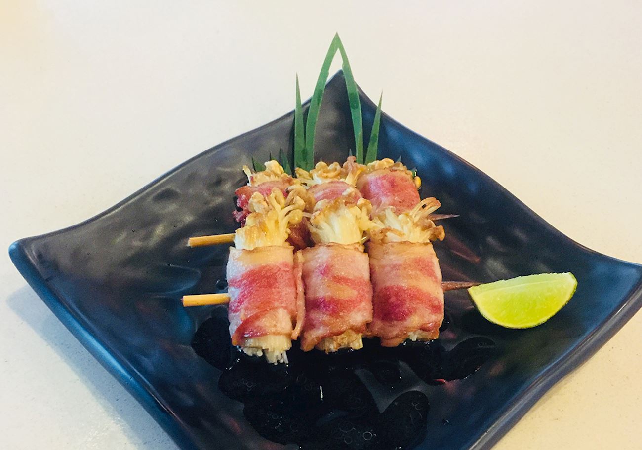 Enoki Maki | Traditional Appetizer From Japan