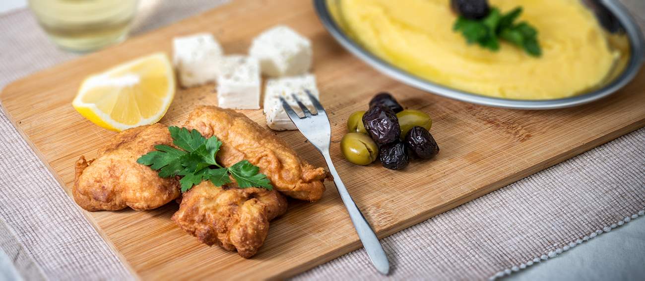 Bakaliaros | Traditional Saltwater Fish Dish From Greece, Southeastern ...