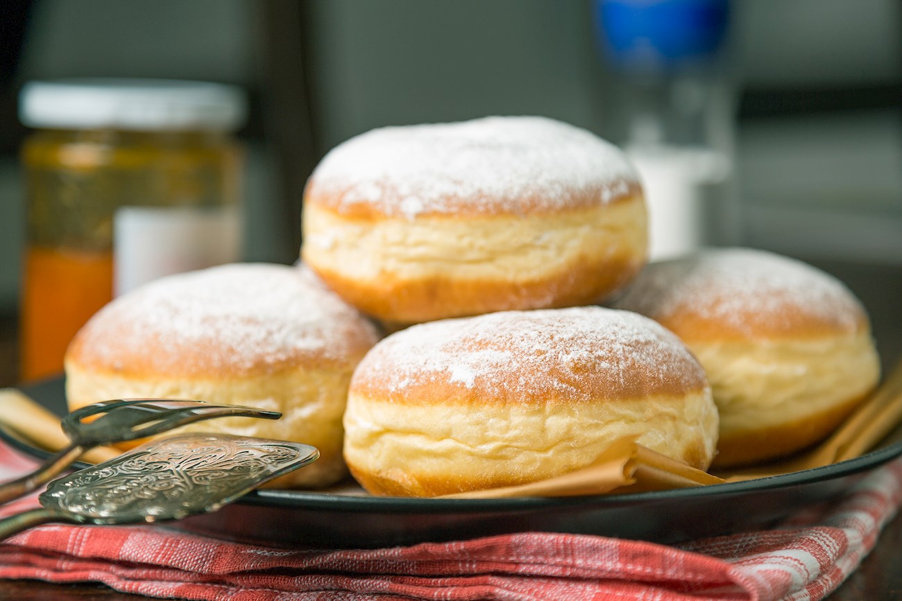 Krapfen | Traditional Sweet Pastry From Austria, Central Europe