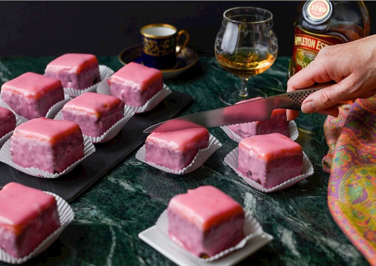 Punschkrapfen | Traditional Cake From Austria, Central Europe