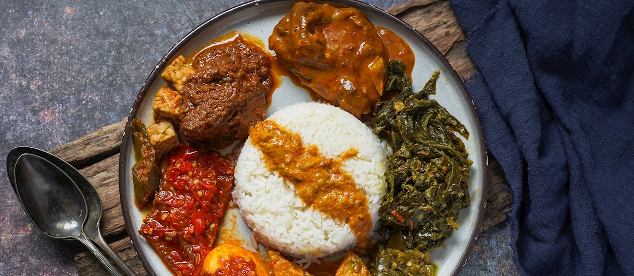 Nasi Rendang | Traditional Beef Dish From Indonesia, Southeast Asia