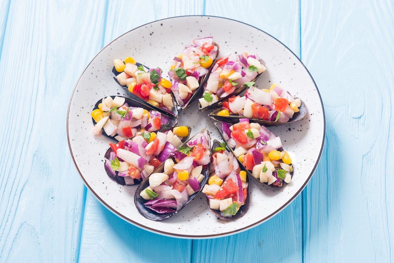 Choritos a la Chalaca | Traditional Mussel Dish From Callao, Peru