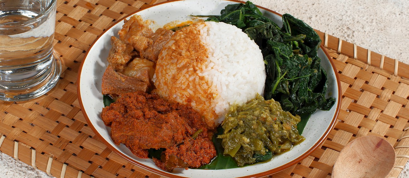 Nasi Rendang | Traditional Beef Dish From Indonesia, Southeast Asia