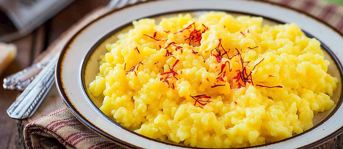 Risotto Alla Milanese | Traditional Rice Dish From Milan, Italy