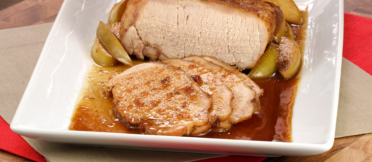 Roast Pork With Applesauce | Traditional Pork Dish From United Kingdom