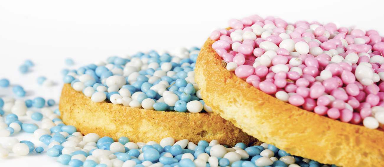 Beschuit Met Muisjes | Traditional Snack From Netherlands, Central Europe