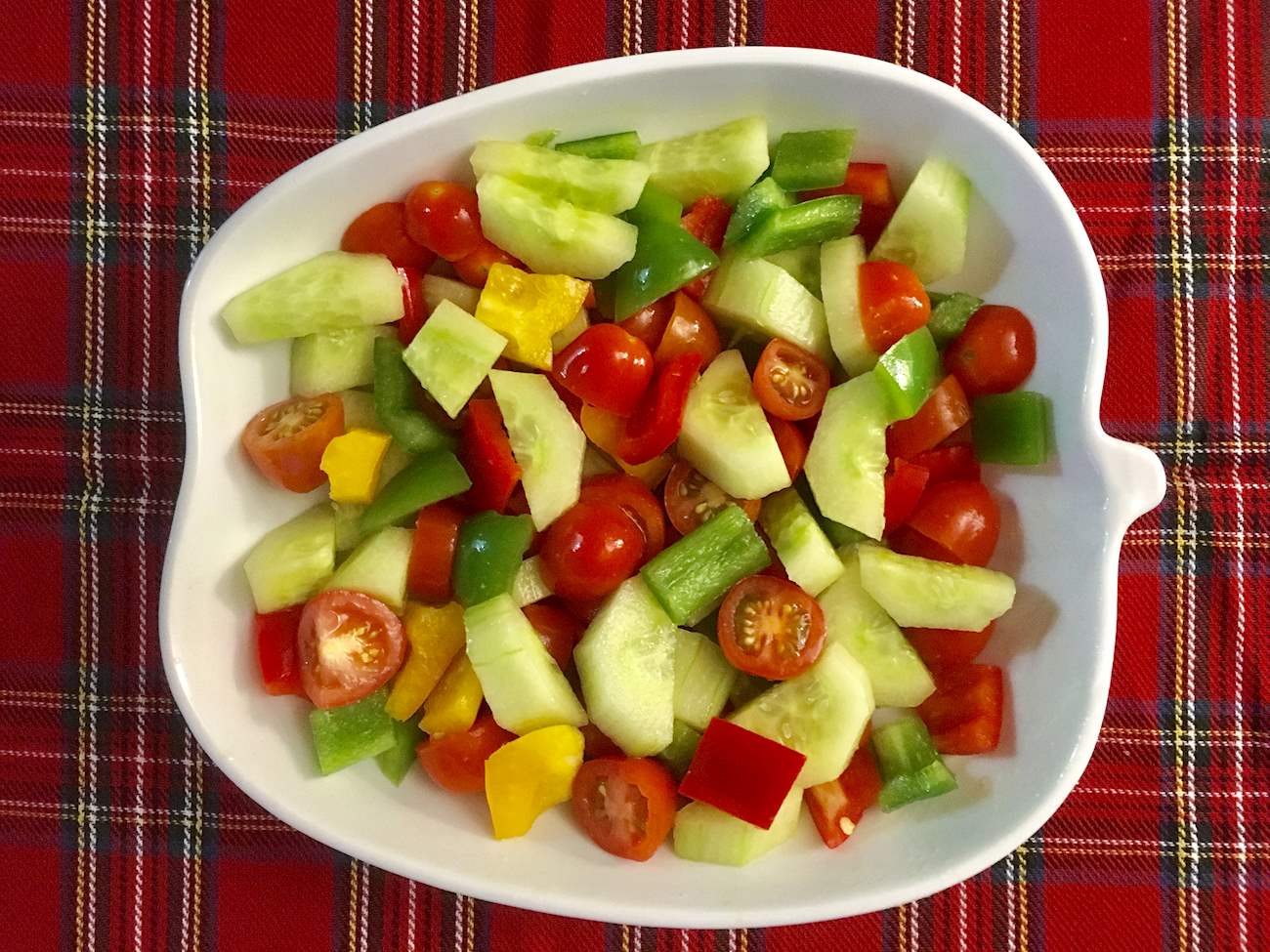 Srpska Salata | Traditional Salad From Serbia, Southeastern Europe