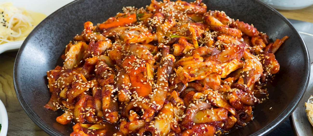 Ojingeo Chae Bokkeum | Traditional Stir-fry From South Korea, East Asia