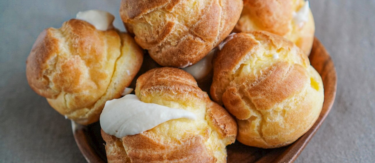 Choux à la Crème | Traditional Sweet Pastry From France, Western Europe