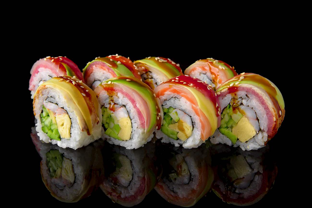 Rainbow Roll | Traditional Rice Dish From Los Angeles, United States of ...