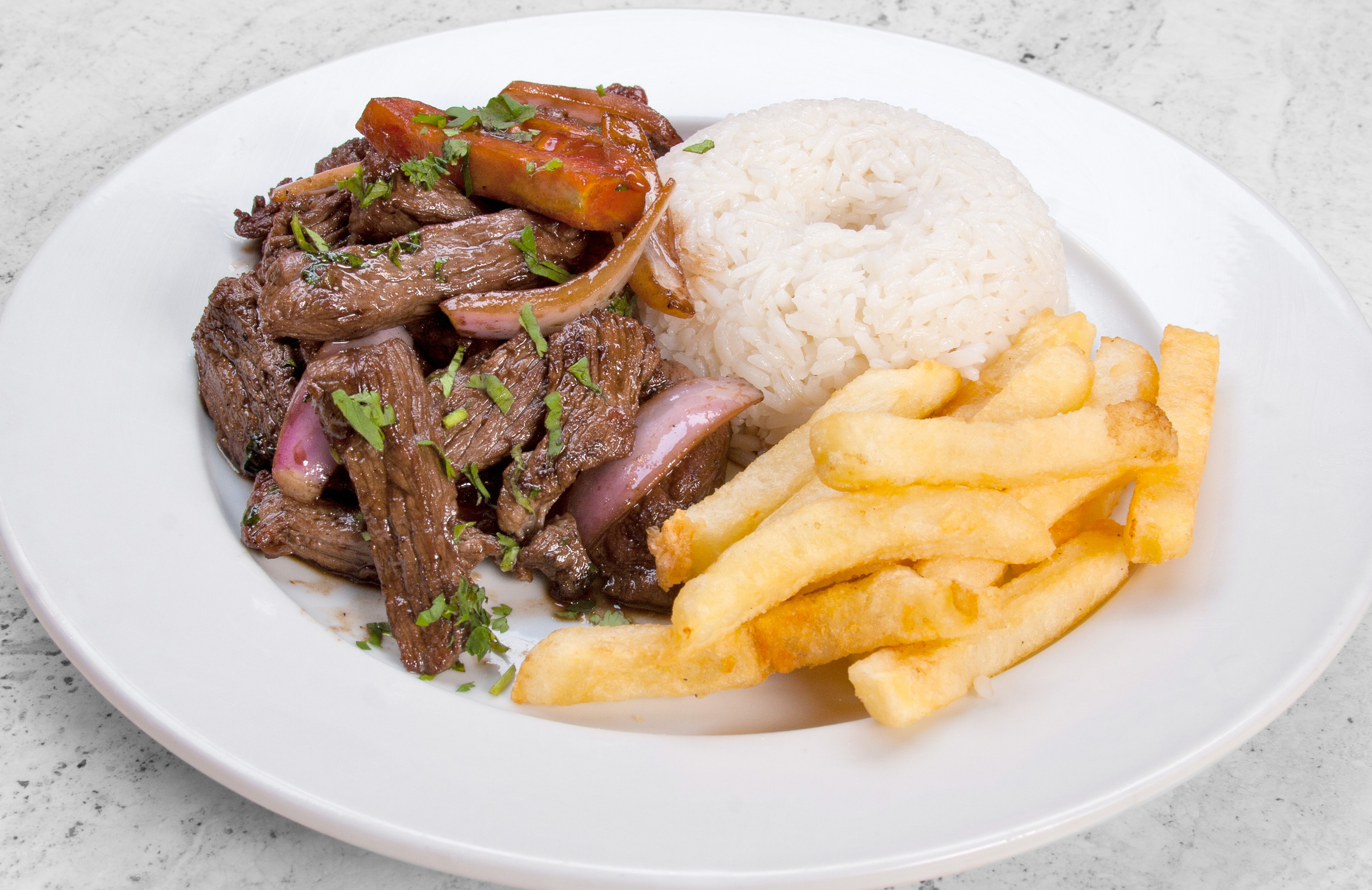 Peruvian Food Lomo Saltado