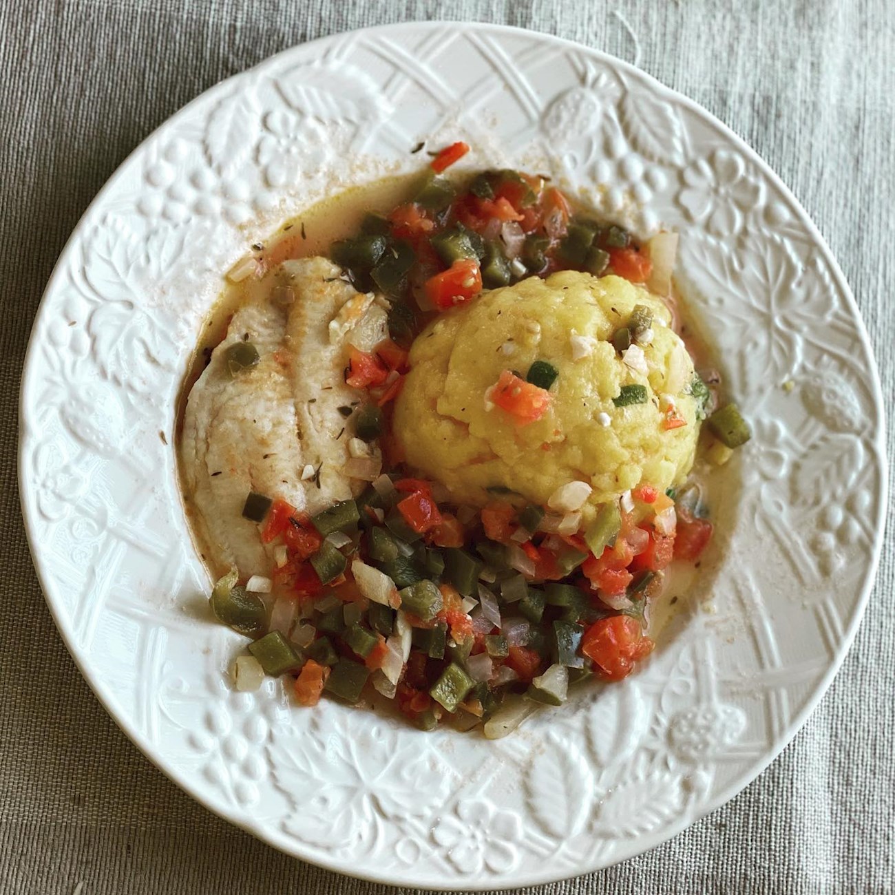 Fish And Fungi | Traditional Saltwater Fish Dish From British Virgin ...