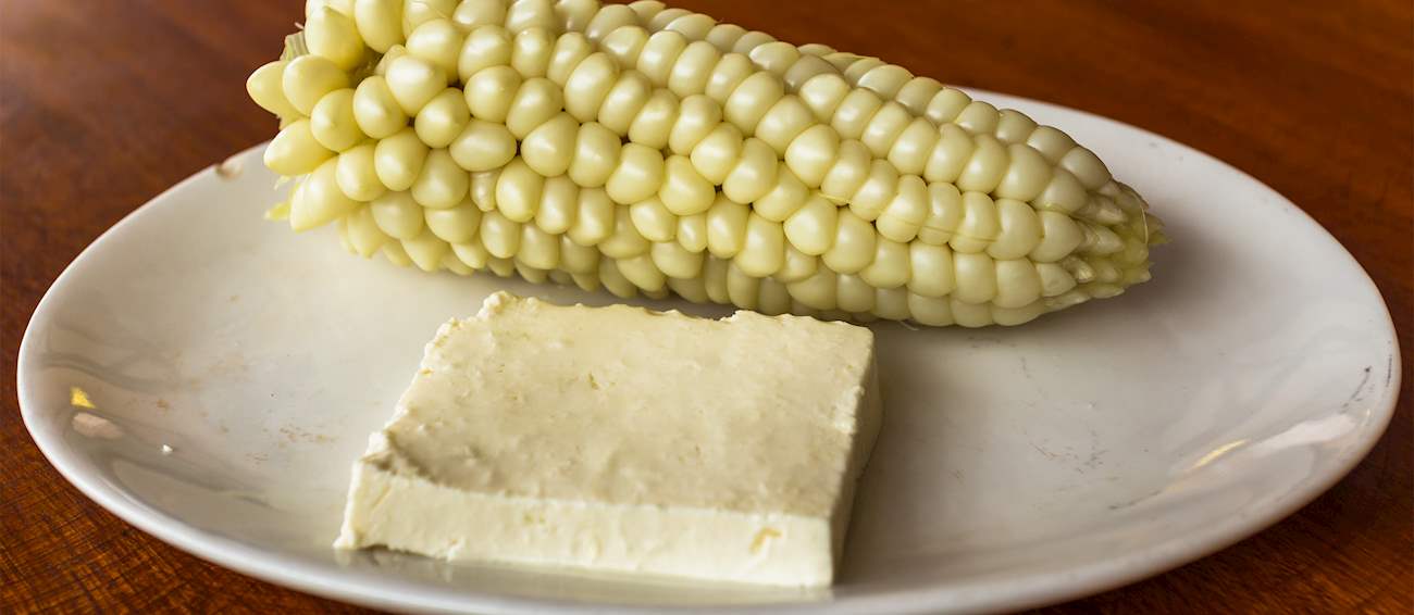 Choclo Con Queso | Traditional Appetizer From Peru