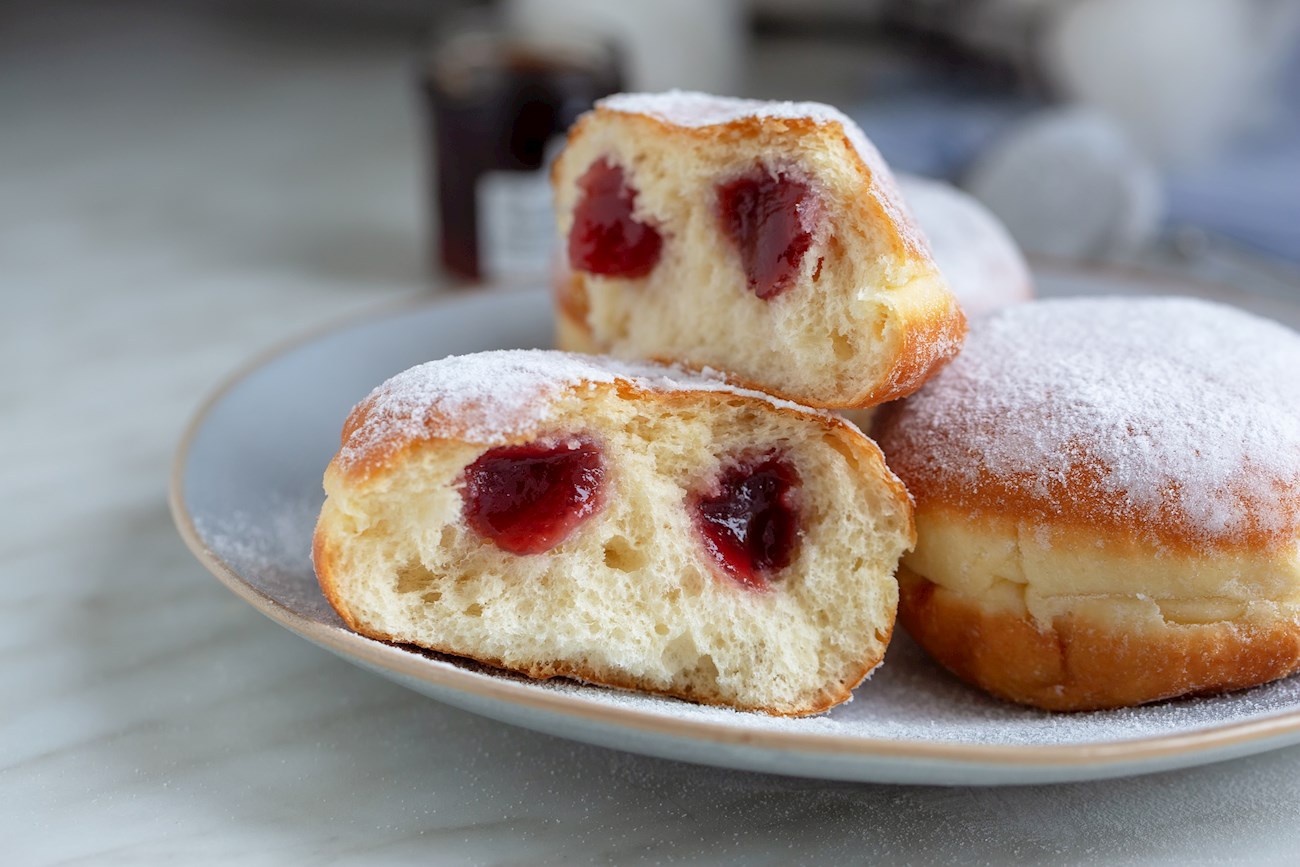 Krapfen | Traditional Sweet Pastry From Austria, Central Europe