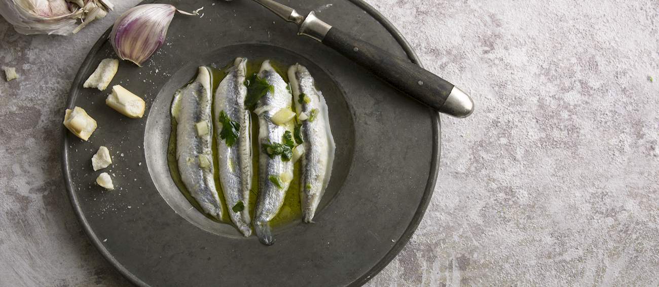 Boquerones en Vinagre | Traditional Appetizer From Spain, Western Europe