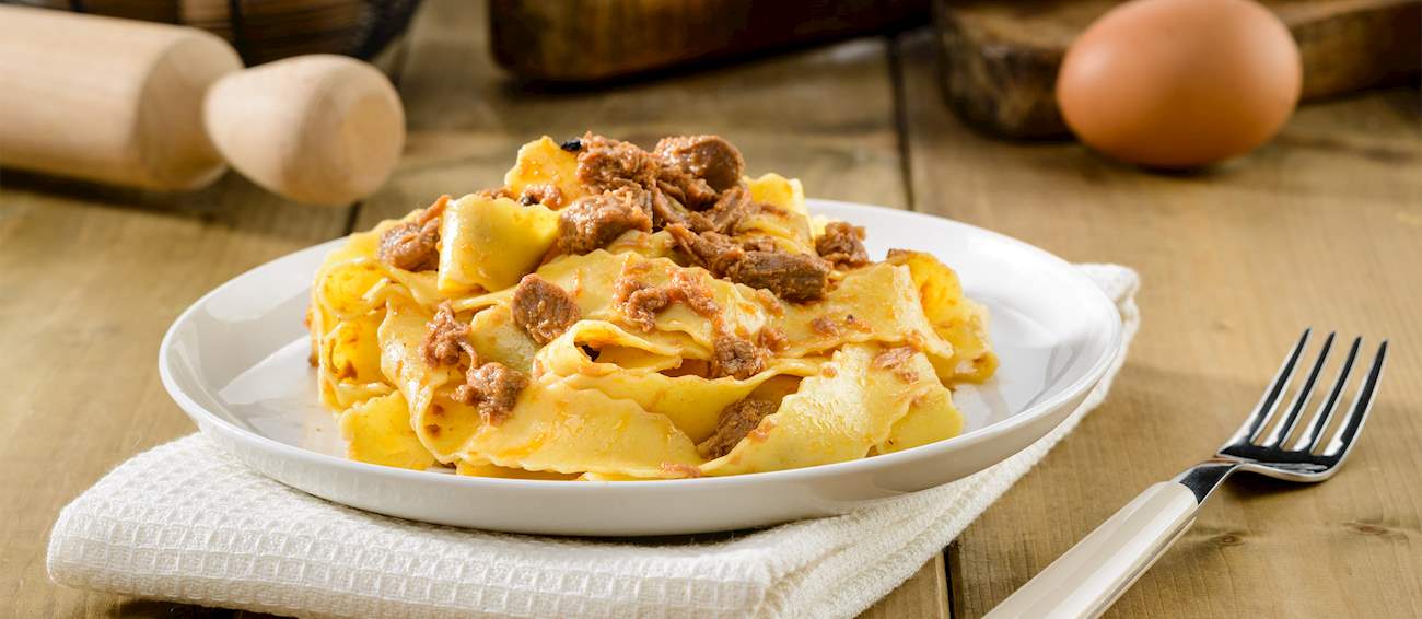 Pappardelle Alla Lepre | Traditional Pasta From Tuscany, Italy
