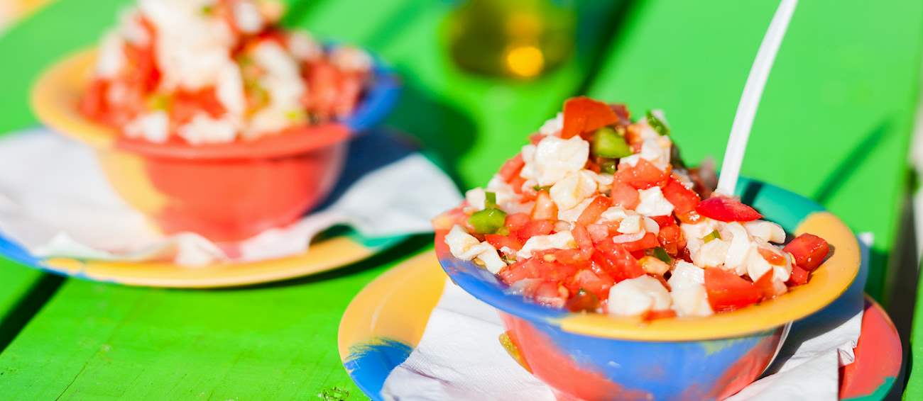 Conch Ceviche | Traditional Sea Snail Dish From The Bahamas, Caribbean