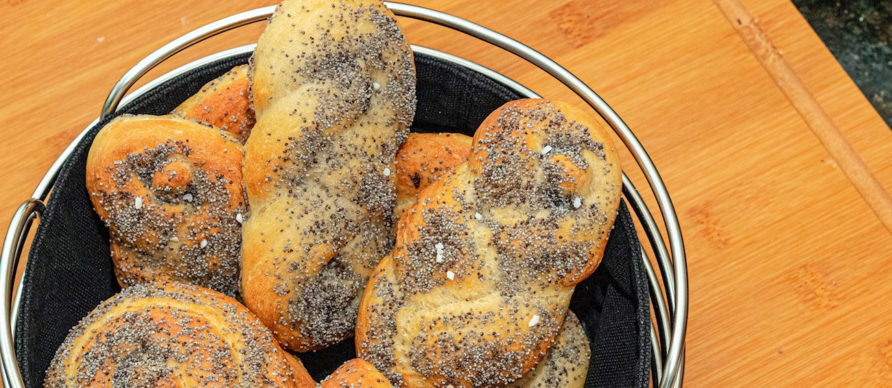 Mohnflesserl | Traditional Bread Roll From Austria, Central Europe