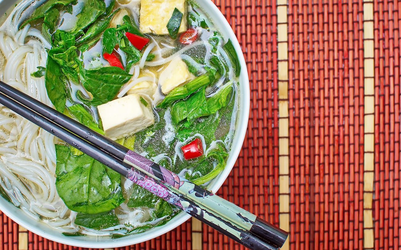 Pho Chay | Traditional Noodle Soup From Vietnam, Southeast Asia