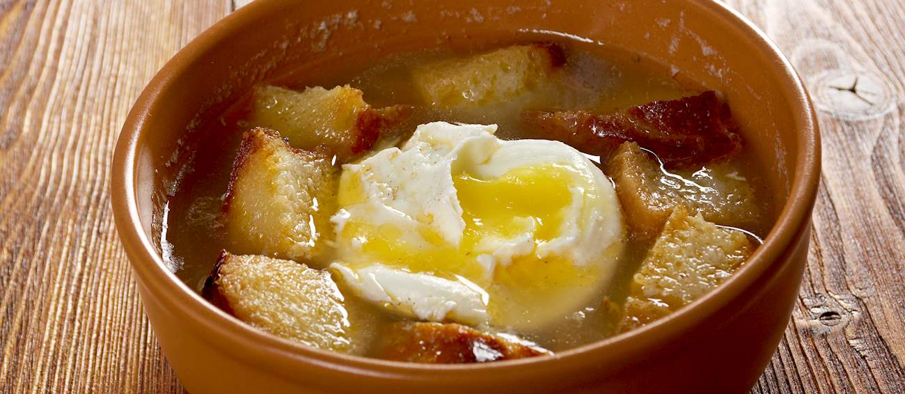 Sopa de Ajo | Traditional Vegetable Soup From Castilla-La Mancha, Spain