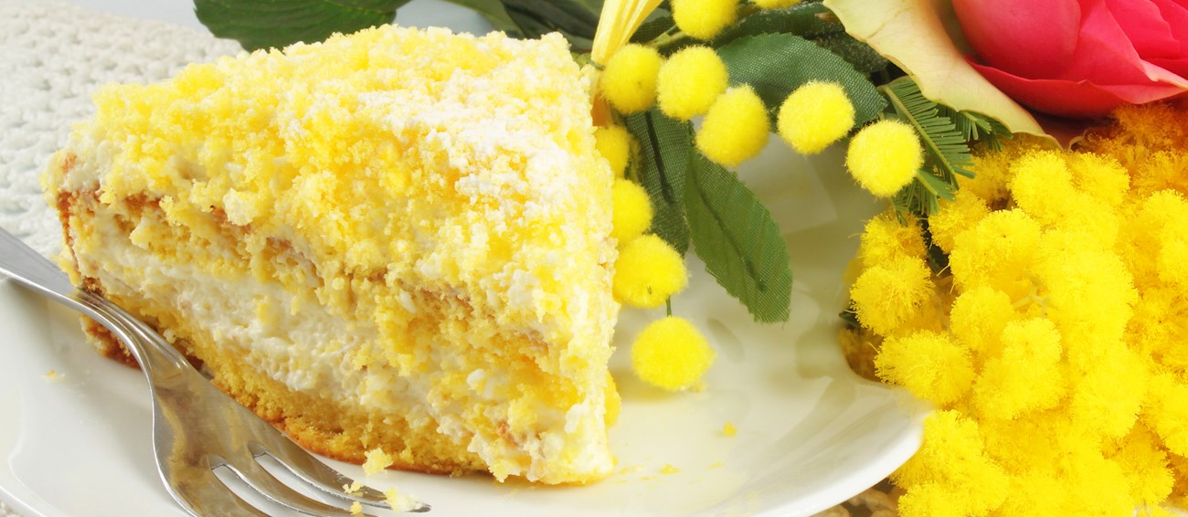 Torta Mimosa | Traditional Cake From Italy, Western Europe