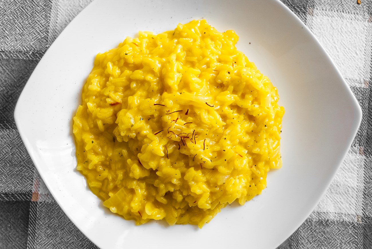 Risotto Alla Milanese | Traditional Rice Dish From Milan, Italy