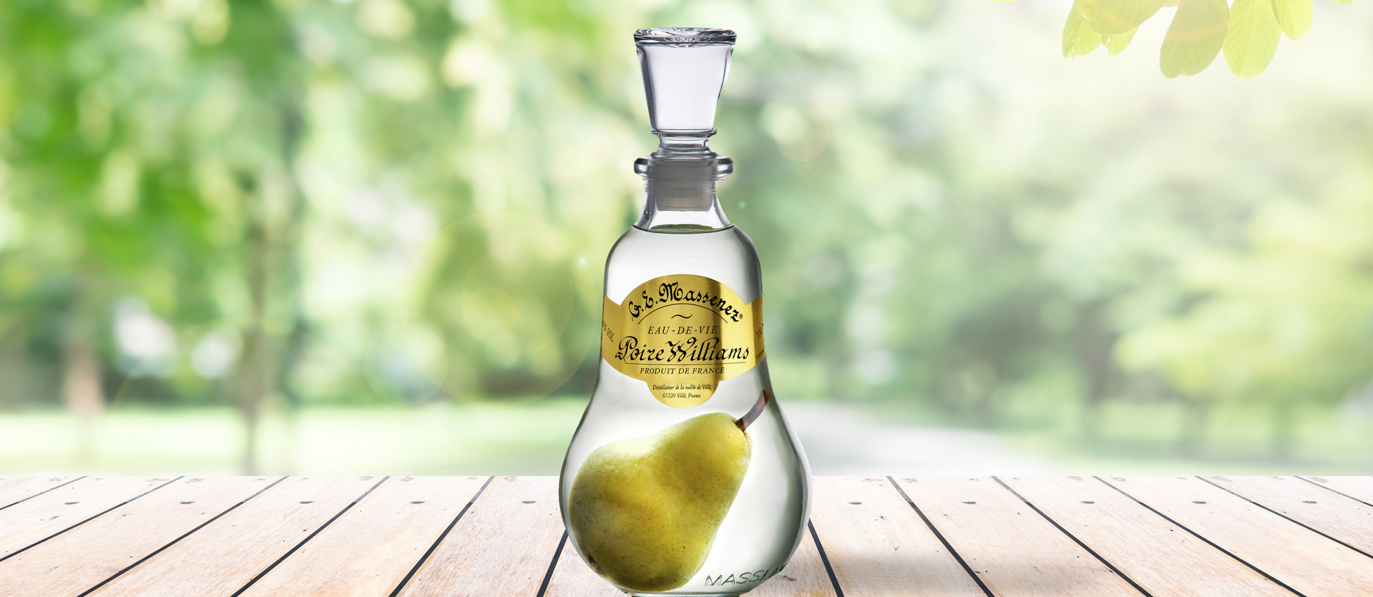 Massenez Poire Williams Poire Prisoniere (Pear-in-bottle), 40% OFF