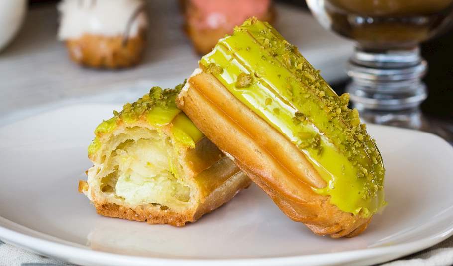 Orange And Pistachio Éclair Authentic Recipe | TasteAtlas