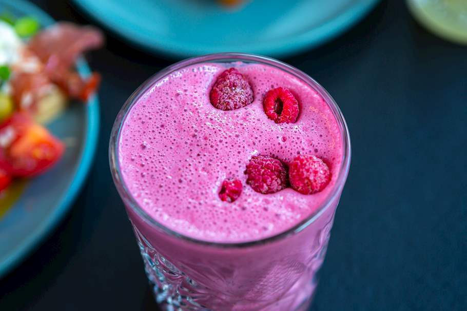 Raspberry, Ginger And Coconut Milkshake Authentic Recipe | TasteAtlas
